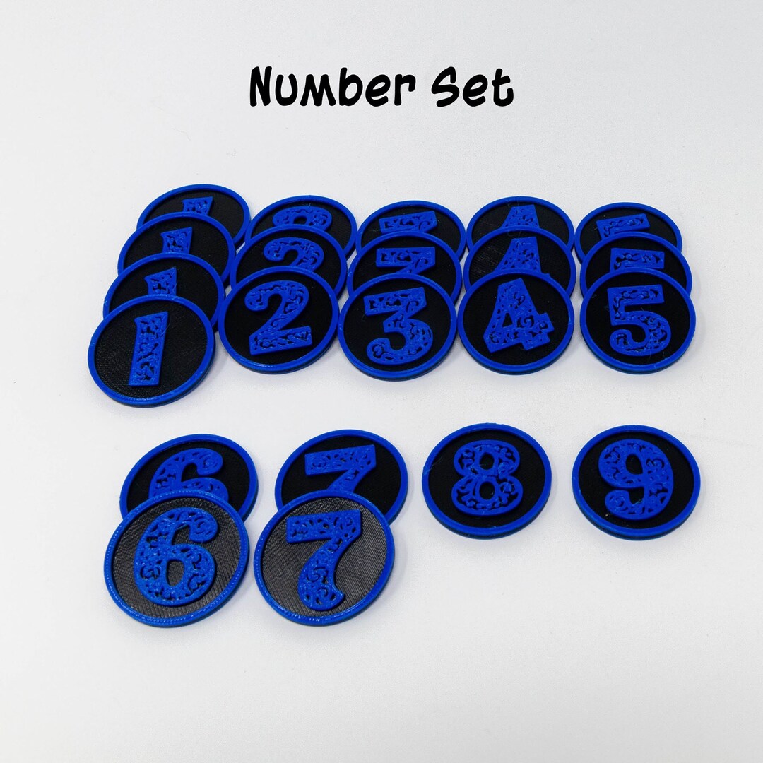 30MM Tokens Numbered Lots of Colors Dual Sided RPG - Etsy