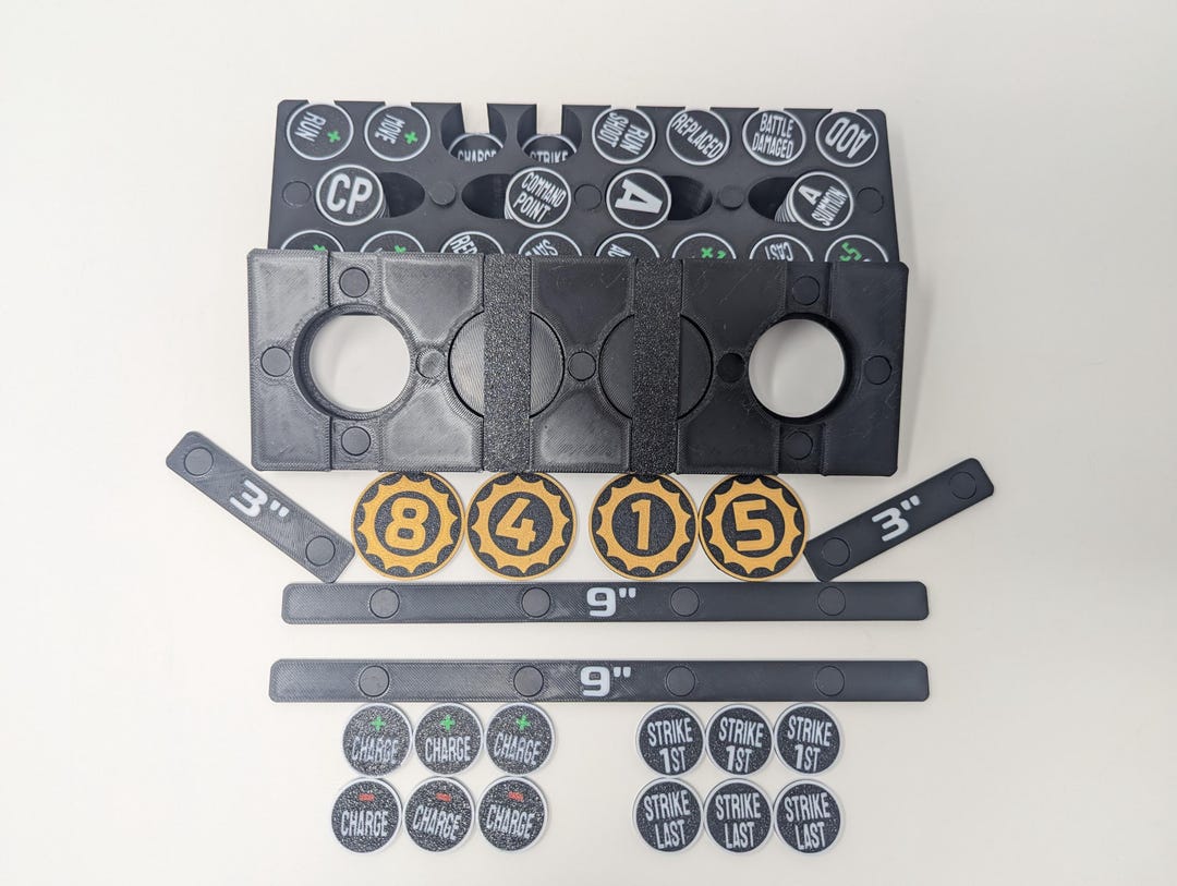 Age of Sigmar 4th Edition Game Token Set Measuring Sticks Objective ...