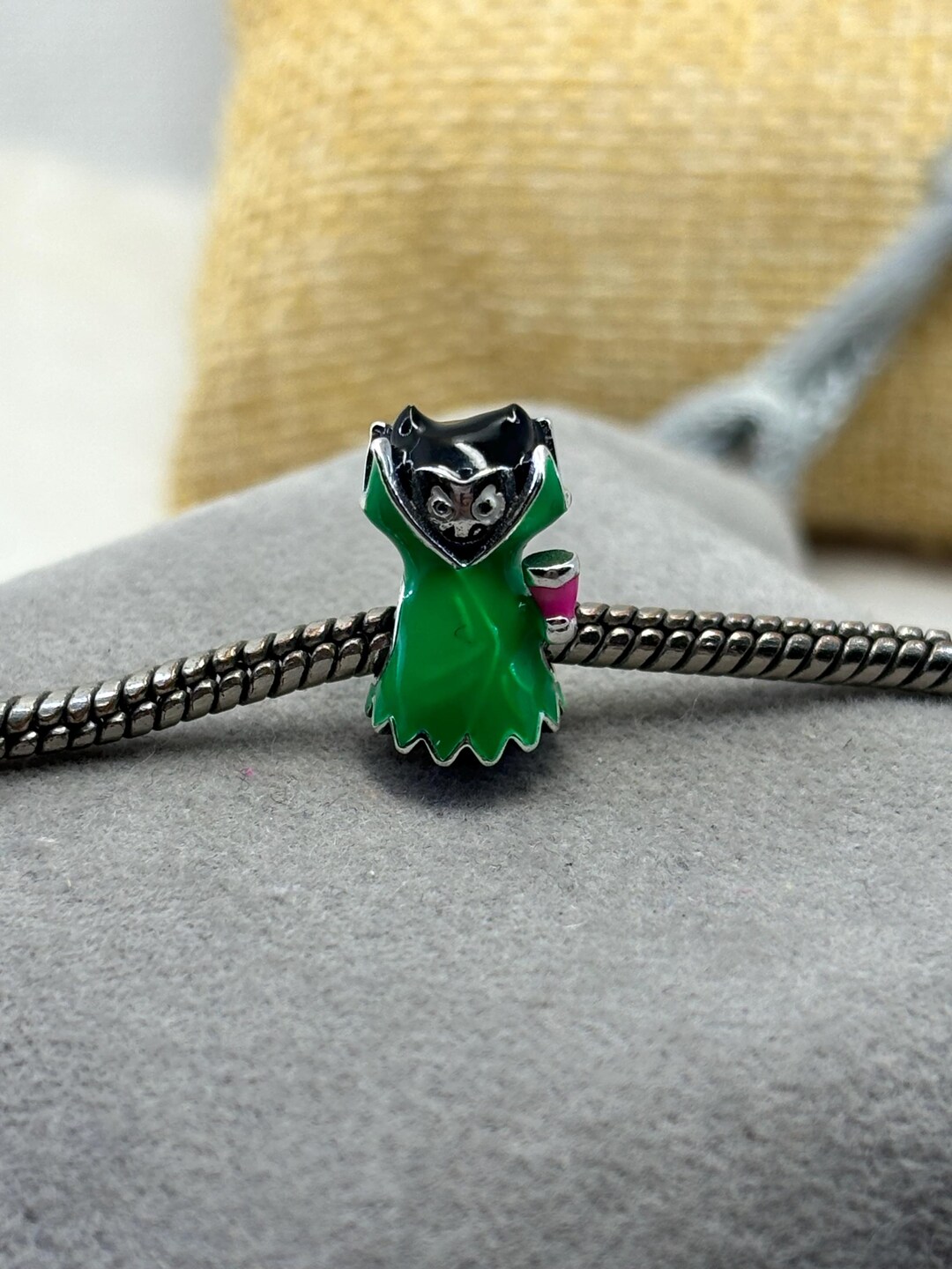 Green Vampire Dracula Glow in the Dark Halloween Charm Bead - Etsy