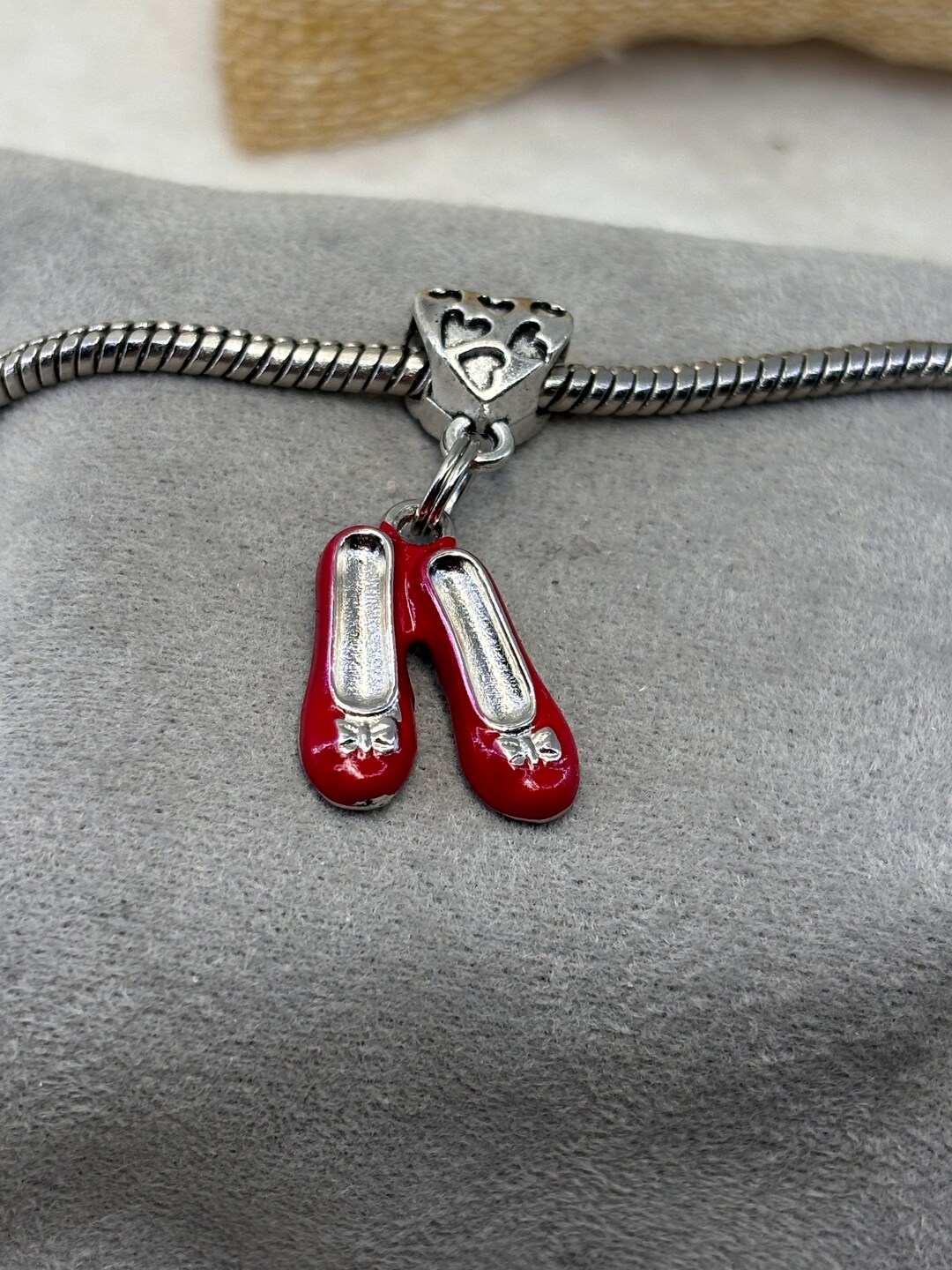 Wizard of Oz Dorothy Ruby Red Slippers Charm - Etsy
