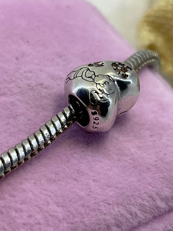 Sterling Silver Expectant Mother Mom to Be Mommy Charm Bead