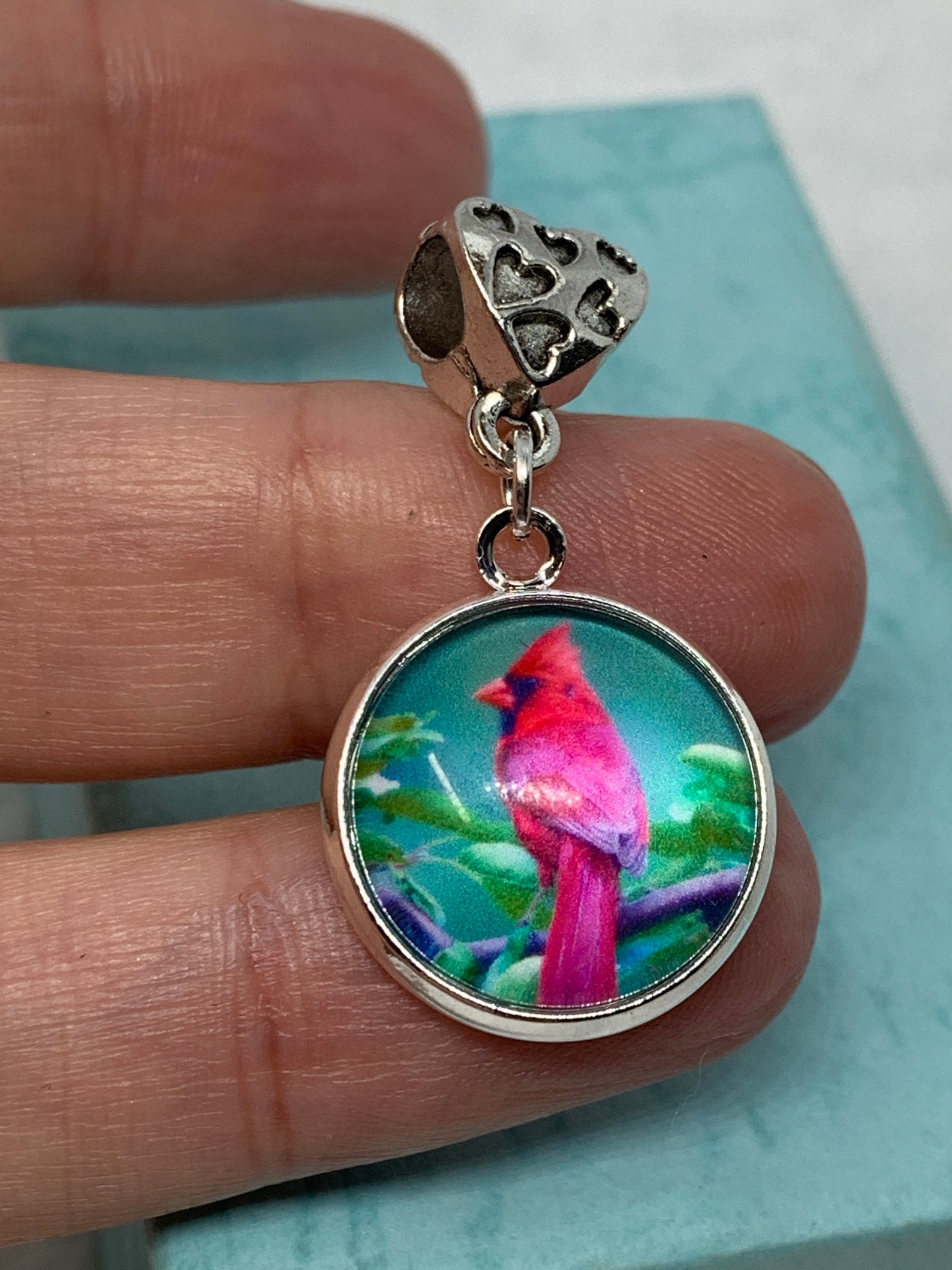 Red Cardinal Bird European Charm for Pandora - Etsy