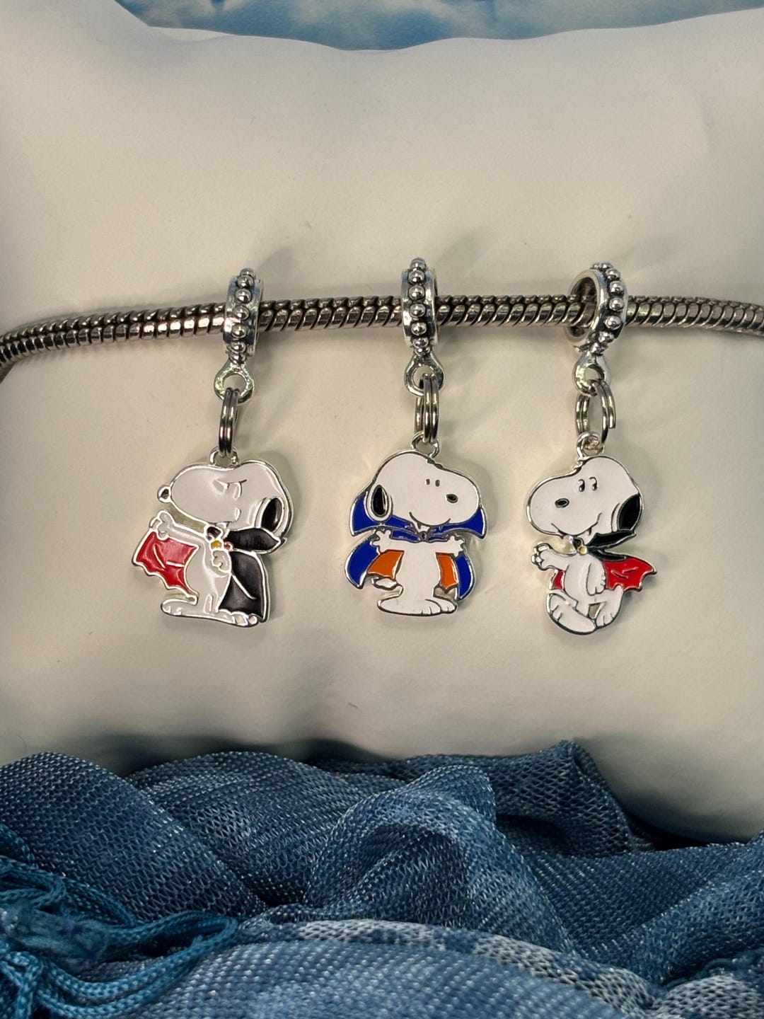 Peanuts SNOOPY Dog Halloween Vampire Charm for Pandora - Etsy