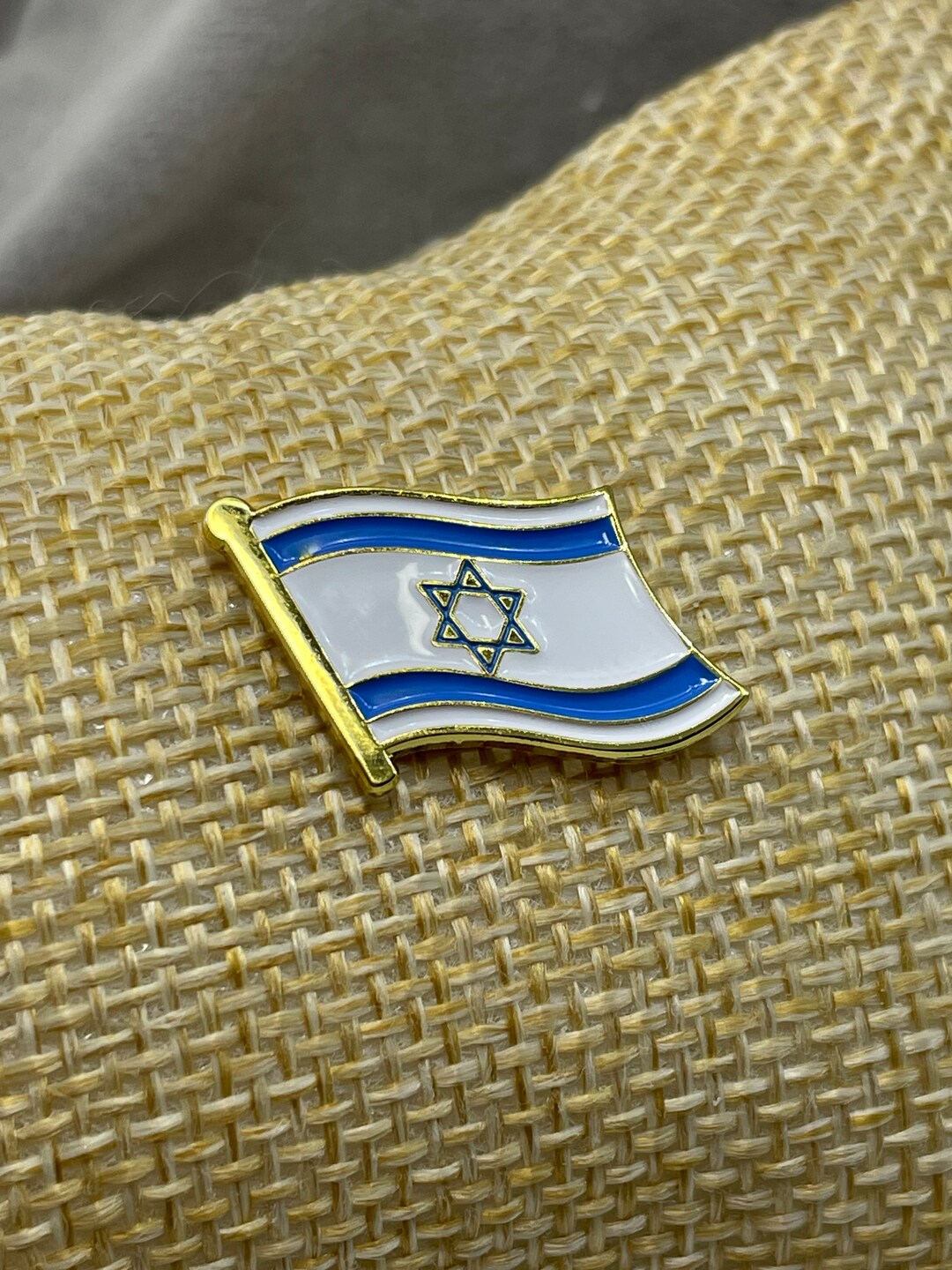 Israel Flag Hat Tack Pin Button - Etsy