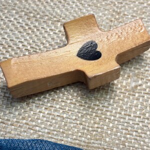 The Cross in My Pocket Wooden Prayer Cross - Etsy