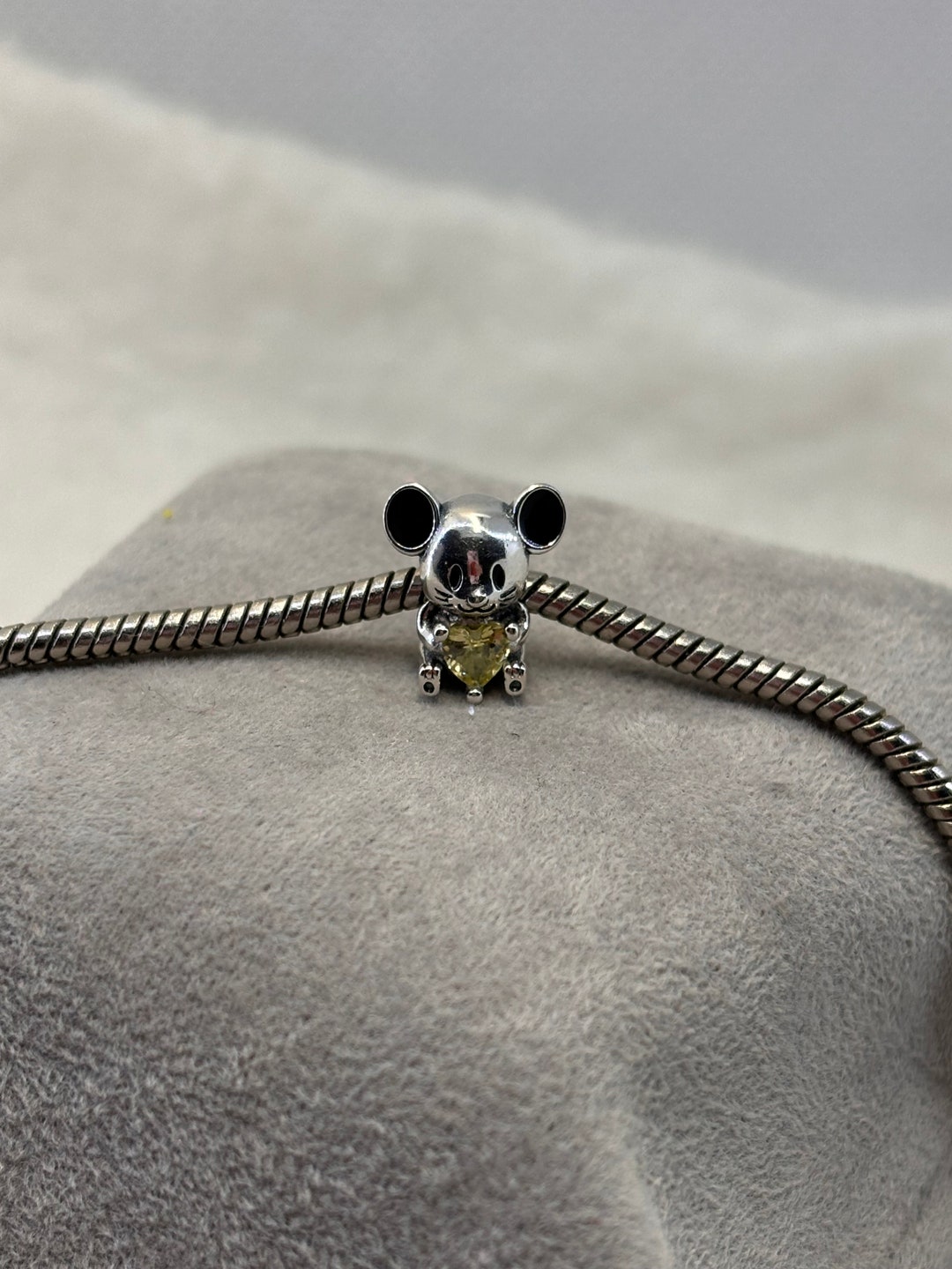 Yellow Topaz Sterling Silver Mouse Rat Charm Bead - Etsy