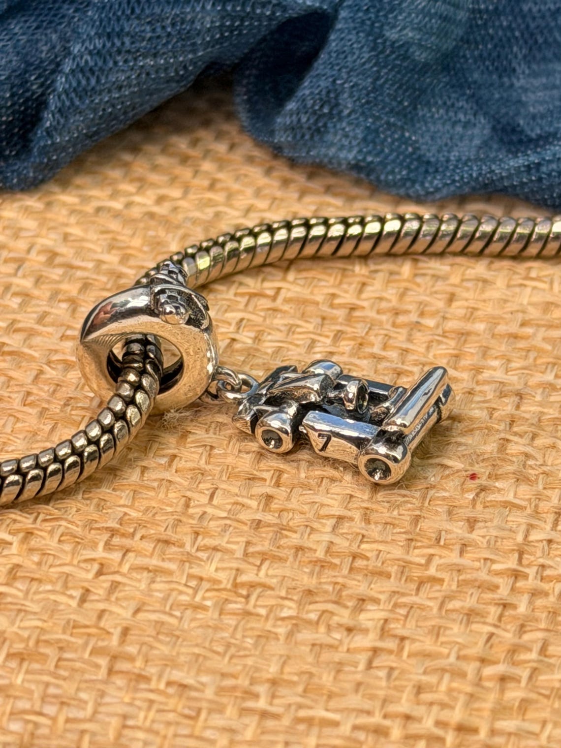 Sterling Silver Formula 1 One Race Car Charm Pendant - Etsy