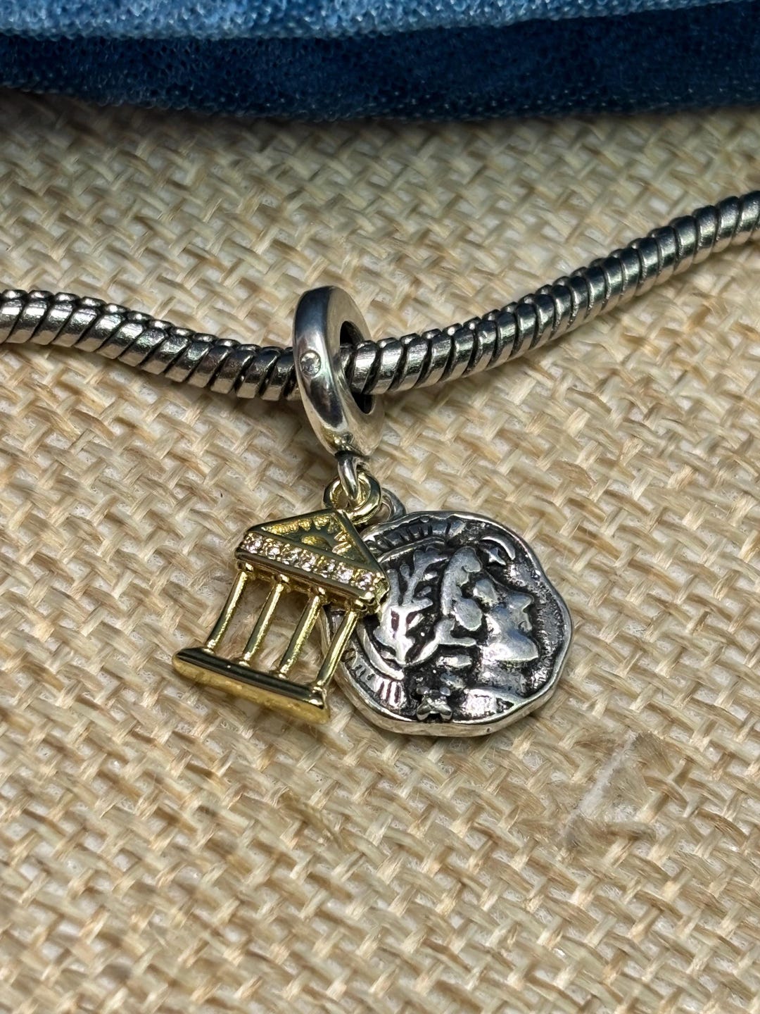Sterling Silver Athens Greece Colosseum Charm Pendant - Etsy