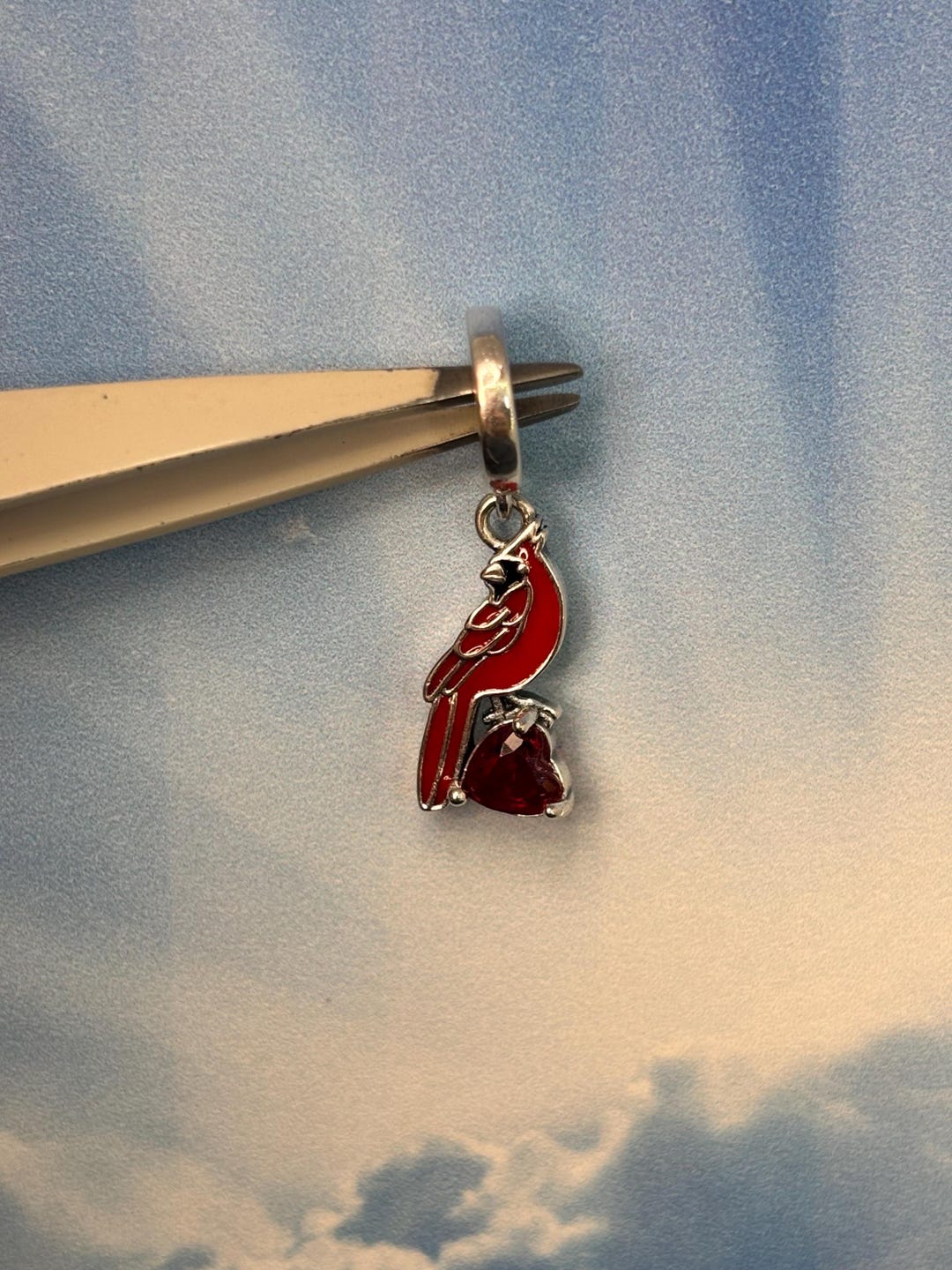 Red Cardinal I Am Always With You Ruby Red Charm Pendant - Etsy