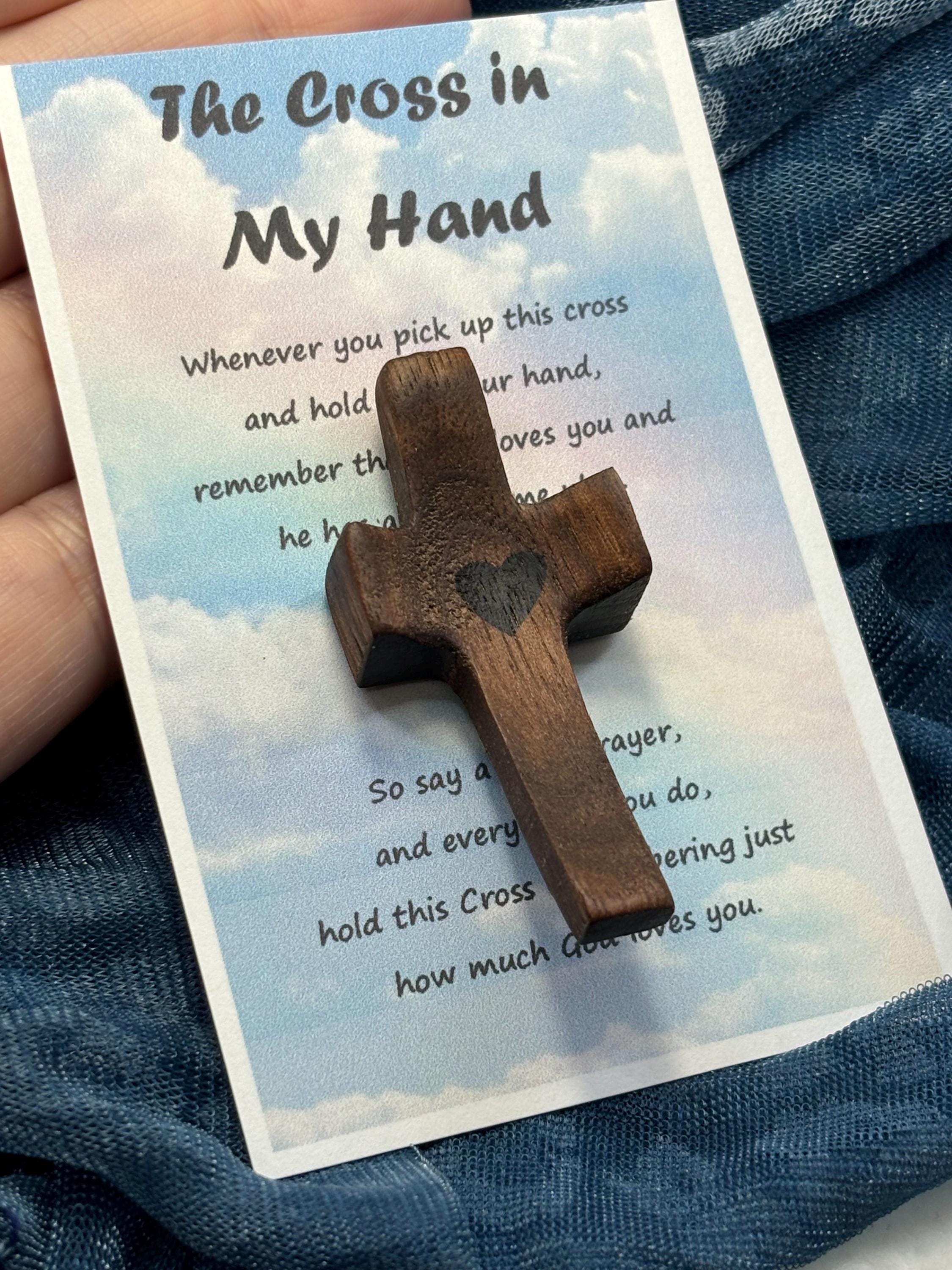 The Cross in My Pocket Wooden Prayer Cross - Etsy