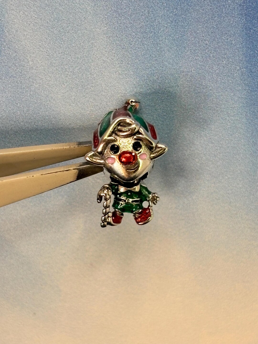 Sterling Silver ELF Santa Claus Charm Bead Christmas - Etsy