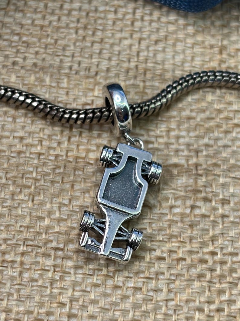 Sterling Silver Formula 1 One Race Car Charm Pendant - Etsy
