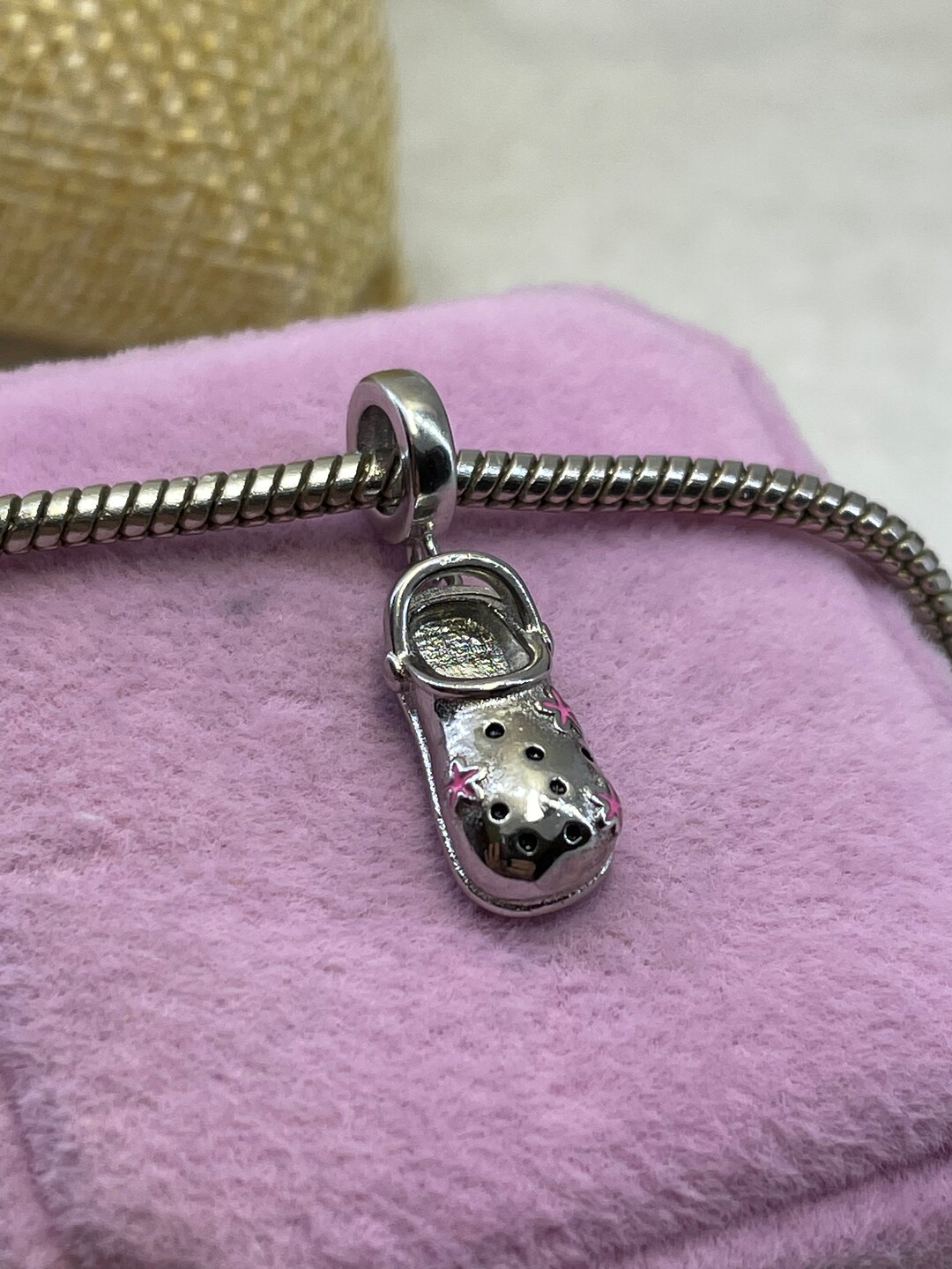 Sterling Silver Croc Shoe Sandal Slipper Charm Pendant - Etsy