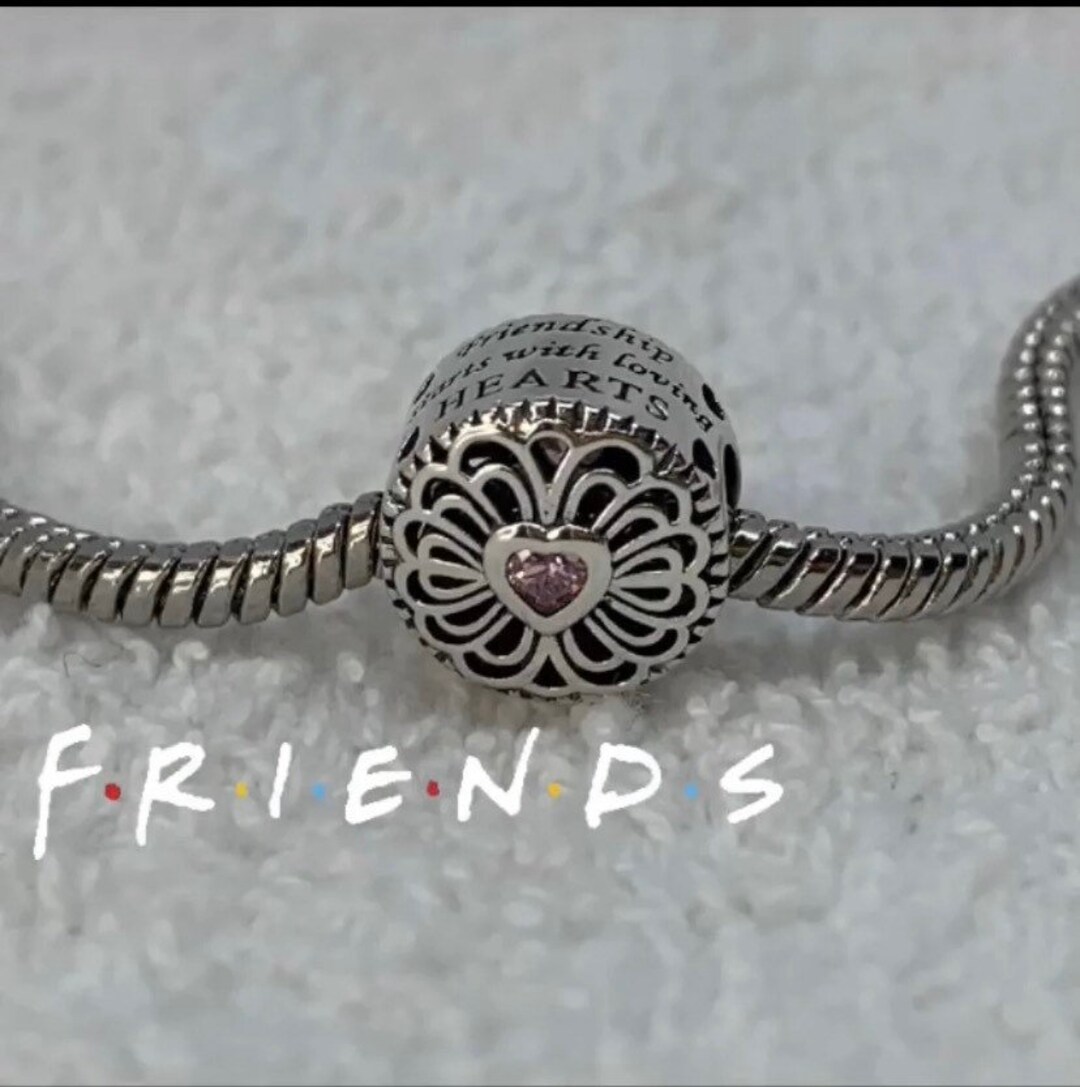 Friendship Starts With Loving Hearts 925 Charm - Etsy
