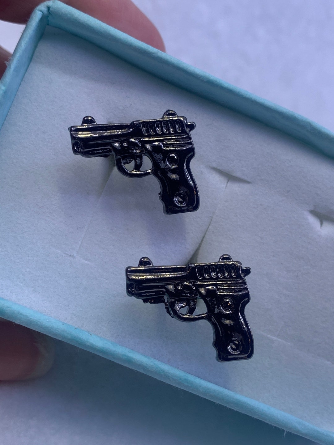 Hand Pistol Handgun Cufflinks - Etsy