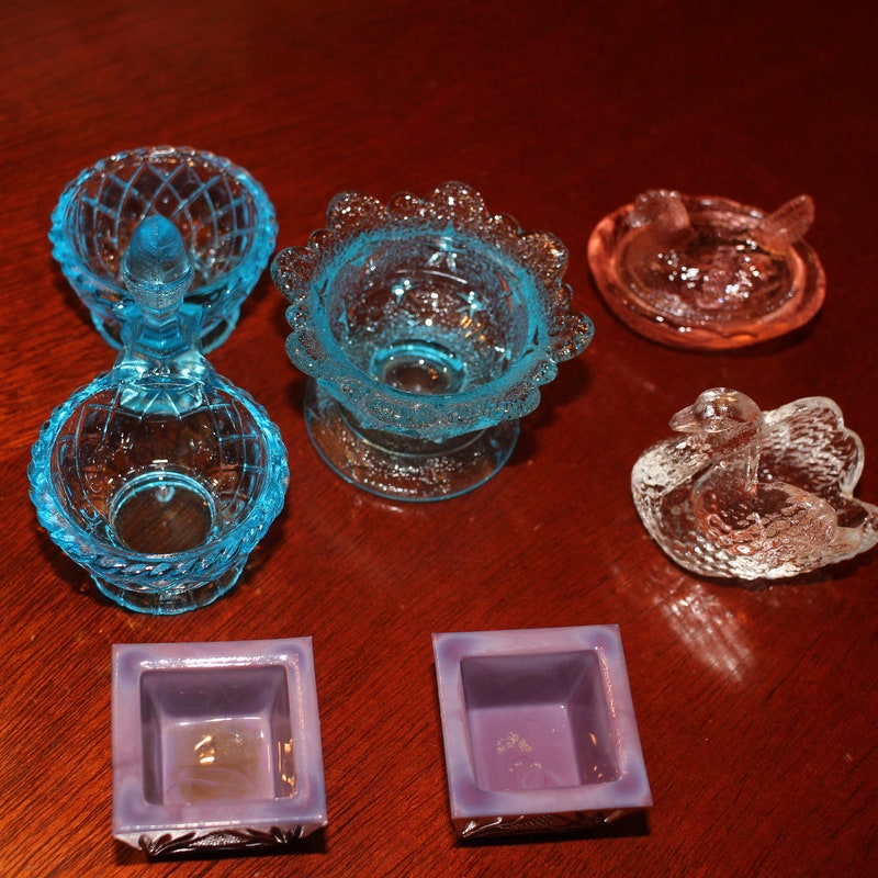 Pink Glass Salts - Etsy