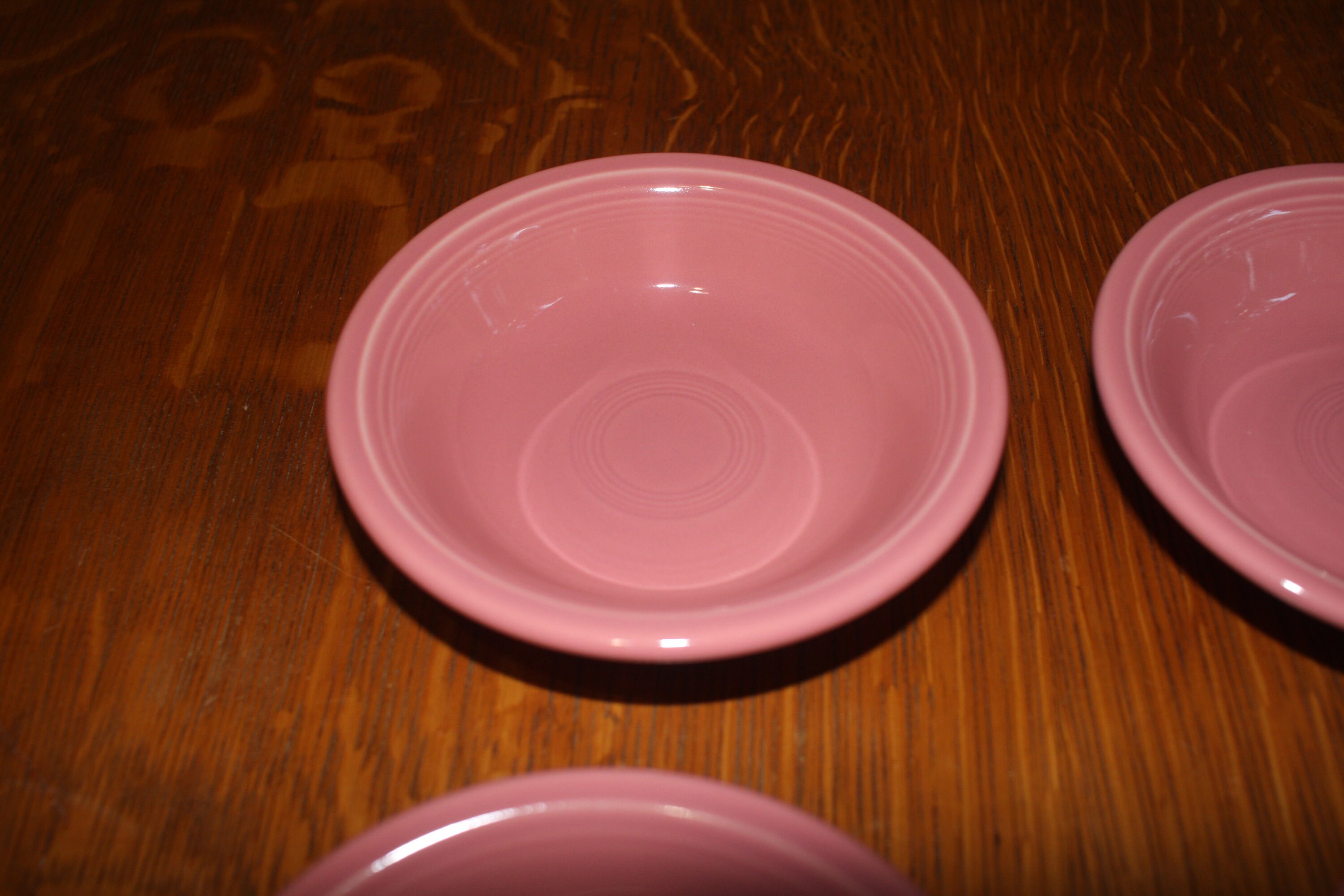 Fiestaware Fiesta SET of FOUR 4 Retired ROSE Pink Glazed - Etsy