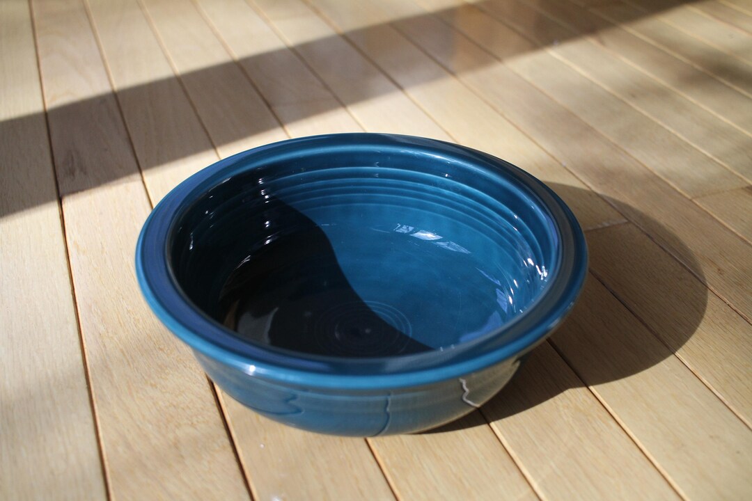 Fiesta Fiestaware JUNIPER Glazed Large Bowl one Quart Nappy Bowl Brand ...