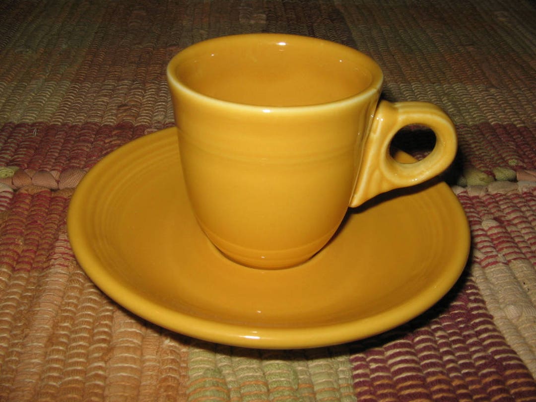 Fiestaware Fiesta 75th Anniversary Marigold Yellow Color Demitasse Cup ...