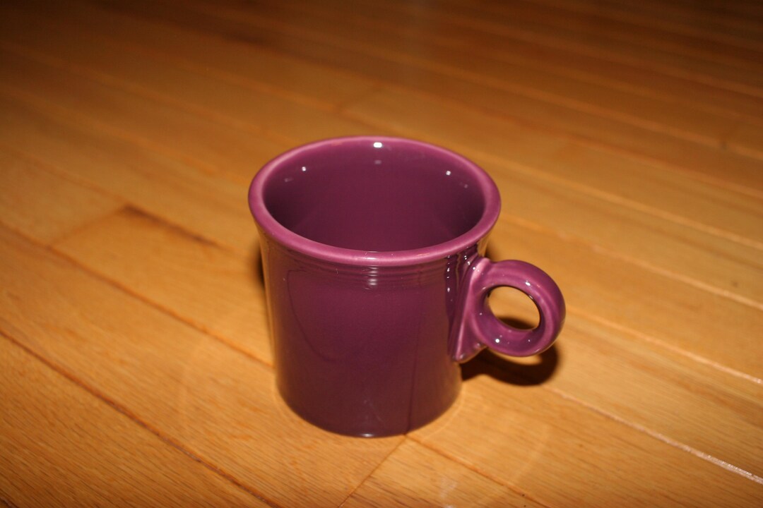 Fiestaware Heather Purple Mug: Retired Glaze, Ring Handle, New Old ...
