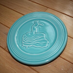 Fiestaware Fiesta Turquoise Blue 6 Inch Dancing Lady Trivet Brand New ...
