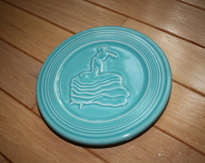Fiestaware Fiesta Turquoise Blue 6 Inch Dancing Lady Trivet Brand New ...
