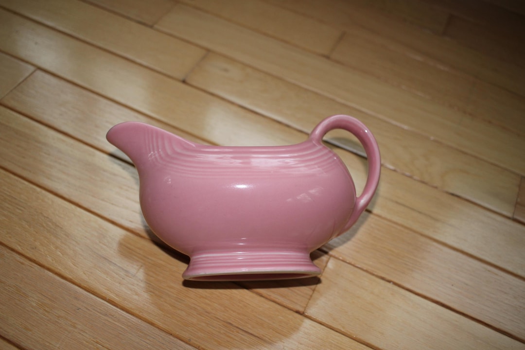 Fiestaware Fiesta Retired Rose Pink Glaze Color Sauce Boat / Gravy Boat ...