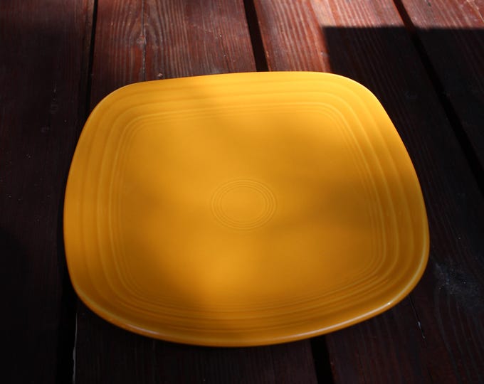Fiestaware Fiesta MARIGOLD Yellow Retired Square Luncheon Plate 9 1/4 ...