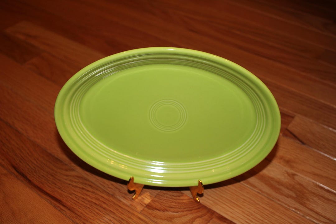 Fiestaware Chartreuse Green Small Platter: Retired Glaze, New Old Stock ...