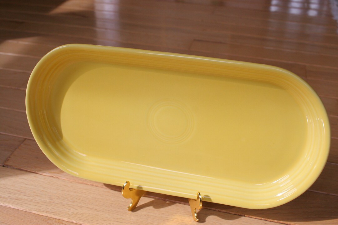 Fiesta Fiestaware Sunflower Yellow Glazed Bread Tray - New Old Stock - Etsy
