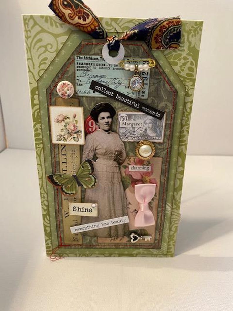 Vintage Tim Holtz Handmade Junk Journal Pocket Folder - Etsy