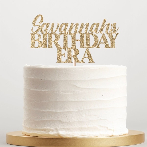Birthday Era Party Cake Topper - Etsy