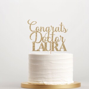 Doctor Cake Topper, Doctor Graduation Party Decorations, Doctor Grad ...