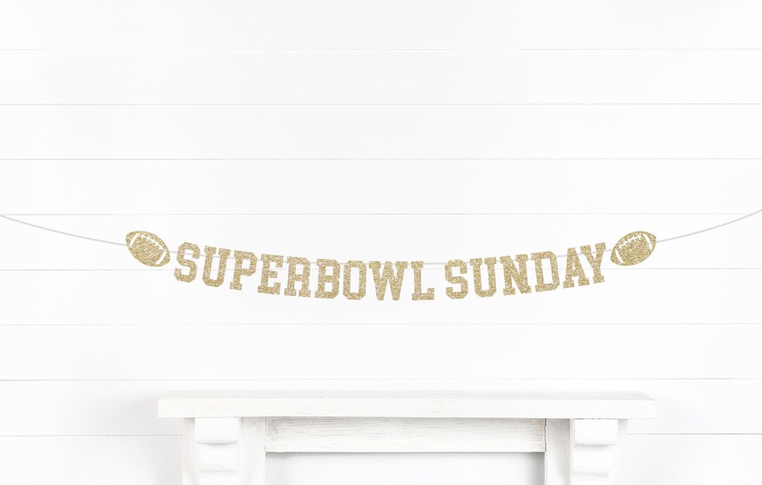 Superbowl Banner, Superbowl Decorations, Game Day, Game Day Decorations ...