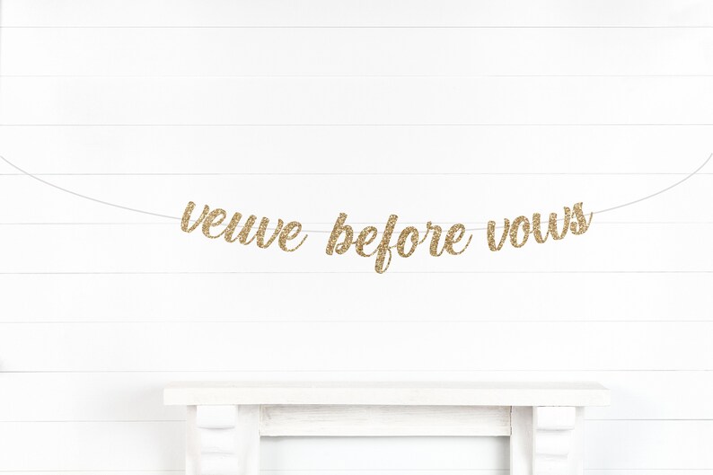 Veuve Before Vows, Bridal Shower Banner, Bachelorette Banner, Champagne ...