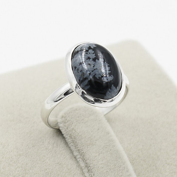 Obsidian Ring - Etsy
