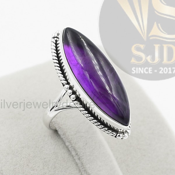 Sterling Silver Long Ring - Etsy