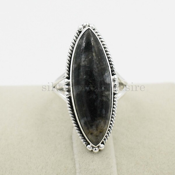 Black Jasper Ring - Etsy