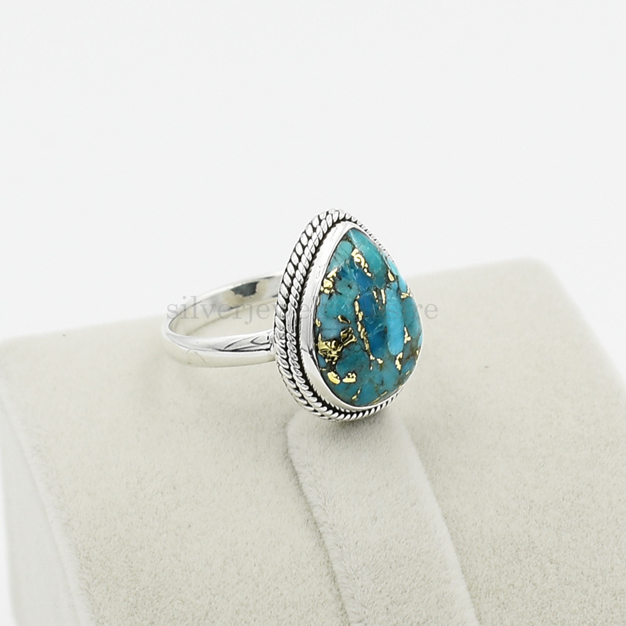 Natural Turquoise Ring 925 Silver Turquoise Ring 12x16 Mm - Etsy UK