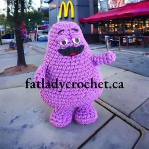 Grimace Crochet Pattern – Mcdonald's Character Amigurumi + Bonus Mets ...