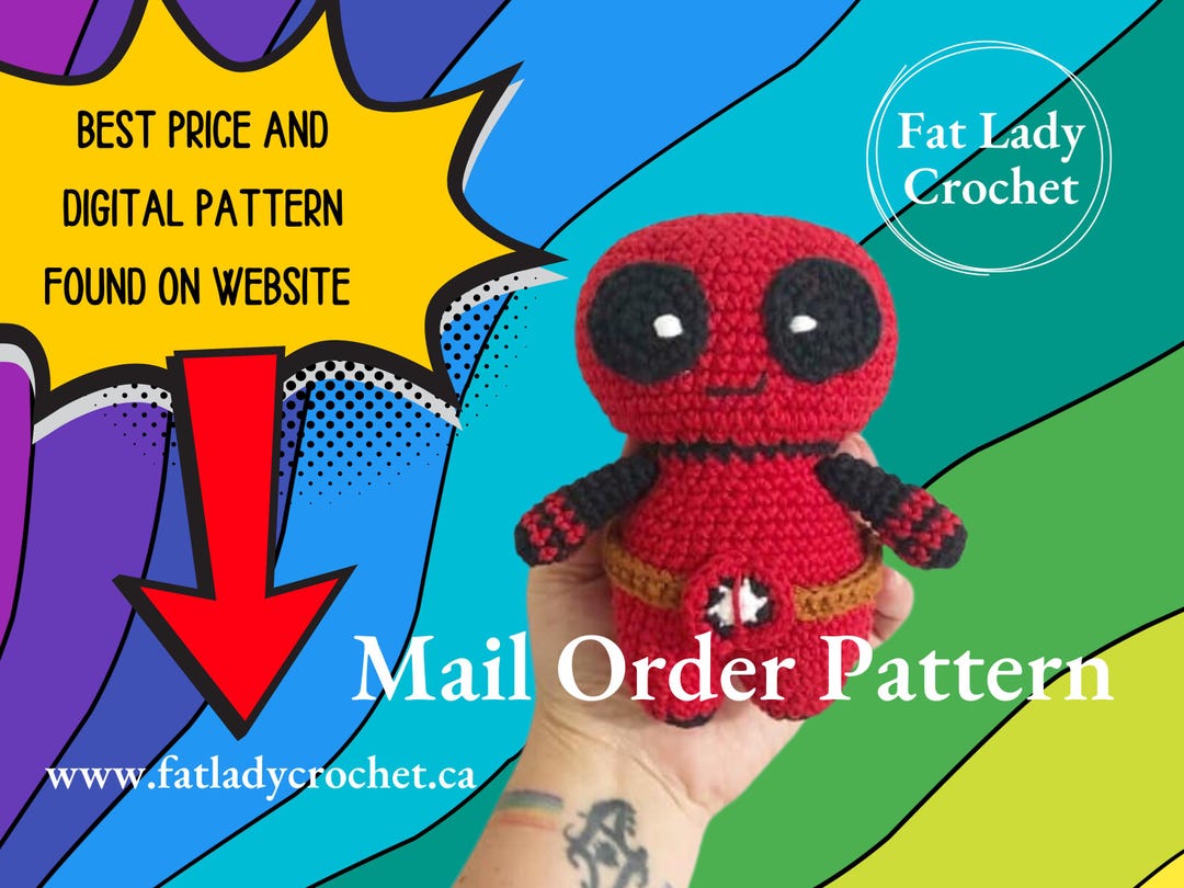 Bubble Butt Deadpool - Print-only Crochet Pattern - Etsy