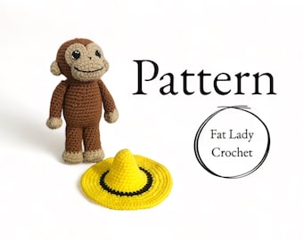 Curious George A Crochet Pattern by Erin Scull hat Included - Etsy