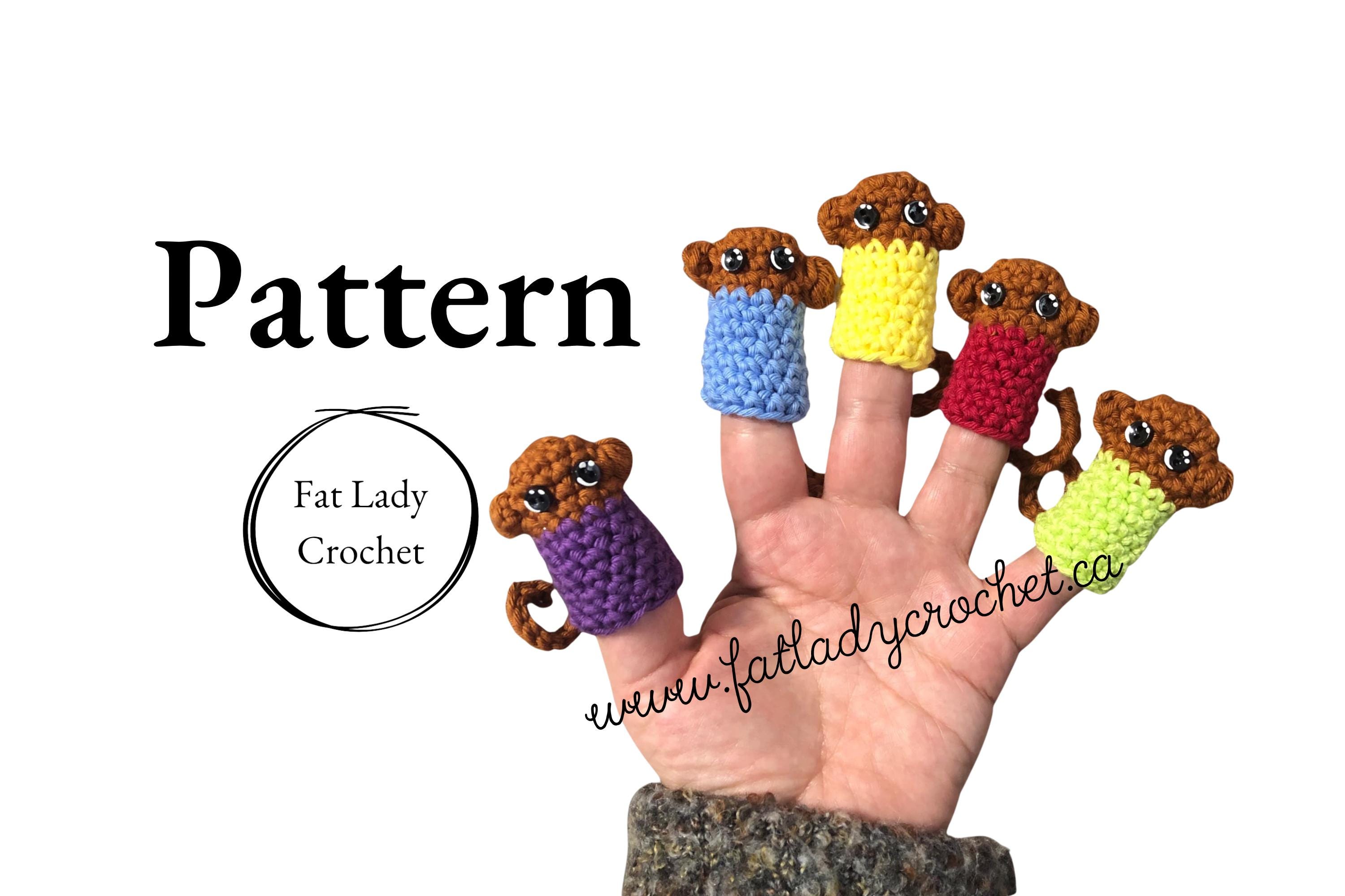 Crochet Pattern: 5 Little Monkeys Finger Puppets - Etsy