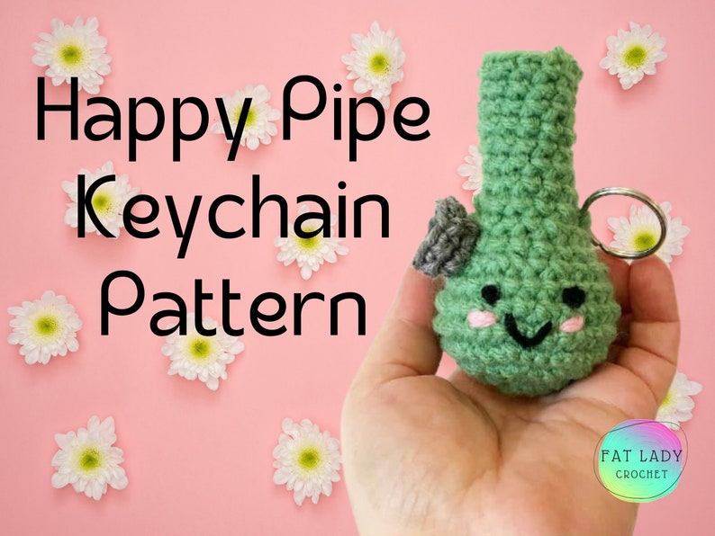 PATTERN: Crochet Happy Pipe Keychain - Etsy