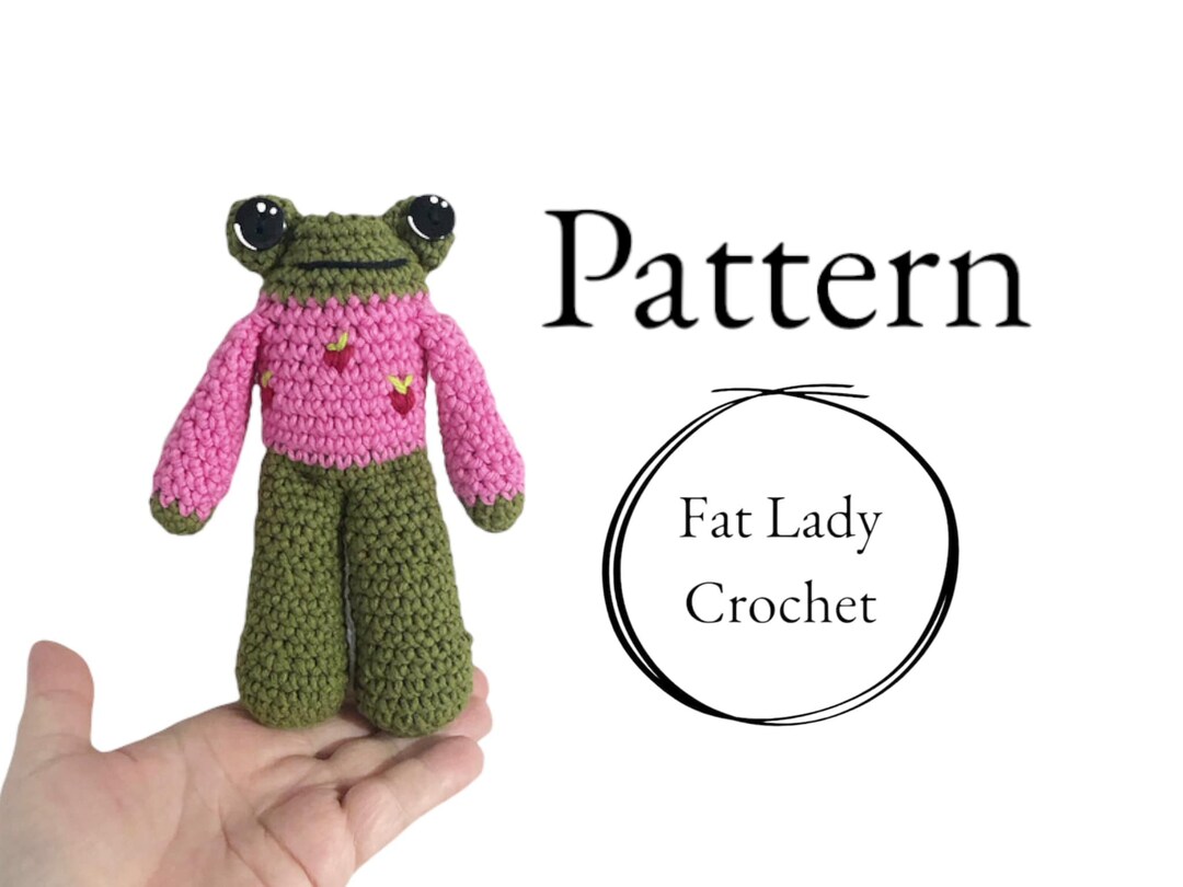 PATTERN: Crochet Frog in a Strawberry Sweater PDF - Etsy