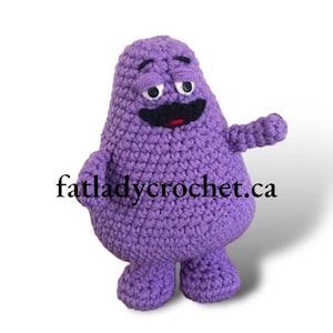 Grimace Crochet Pattern – Mcdonald's Character Amigurumi + Bonus Mets ...