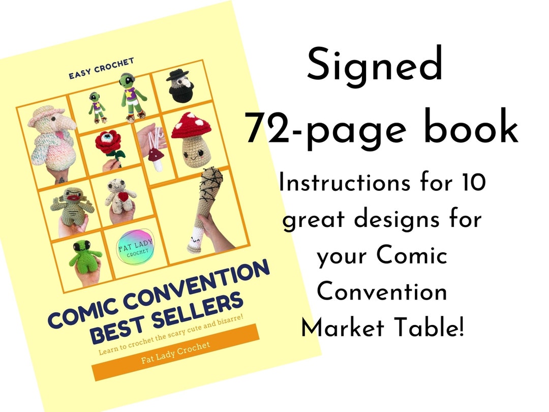 Comic Con Best Sellers: Cute Crochet Patterns PHYSICAL BOOK - Etsy