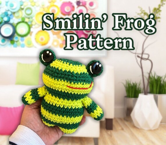 Smiling Frog Crochet Pattern PDF - Etsy