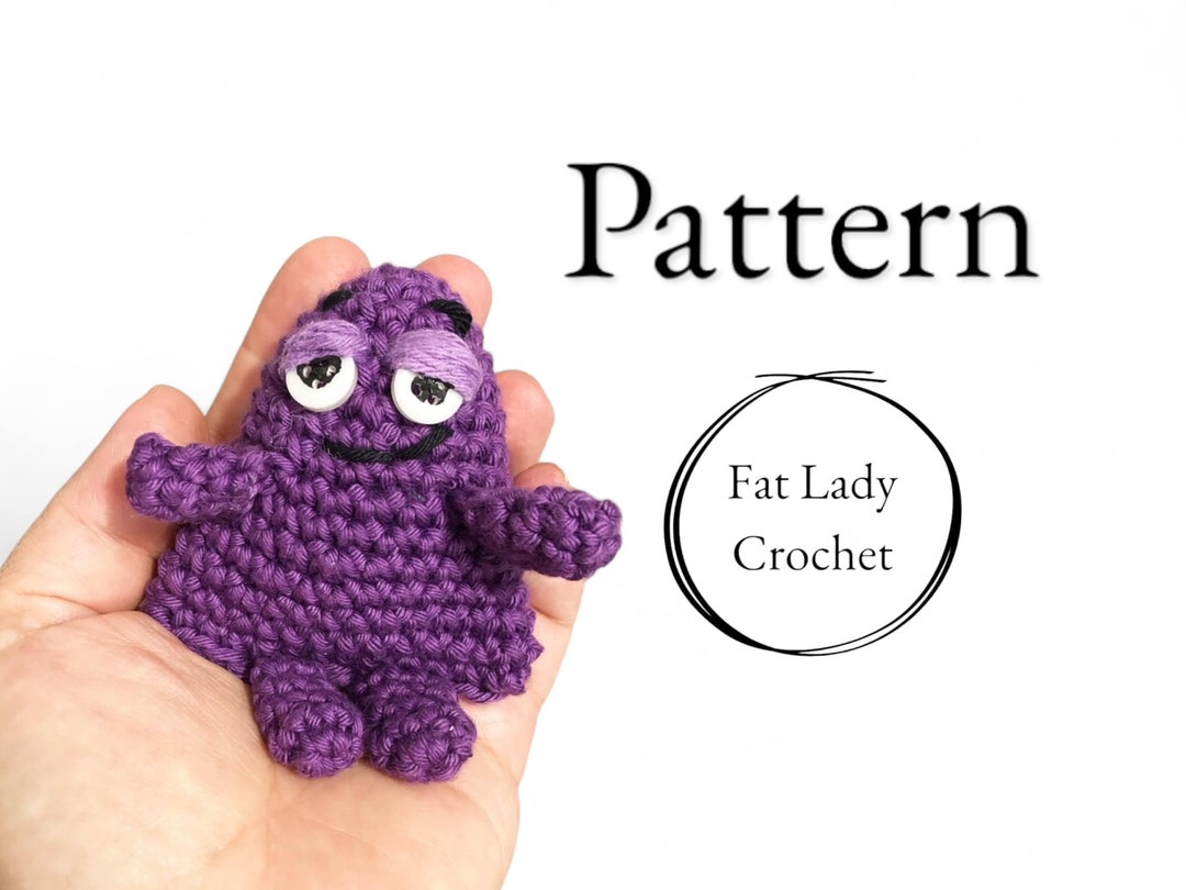 PATTERN: Crochet Little Grimace Pocket Buddy PDF - Etsy
