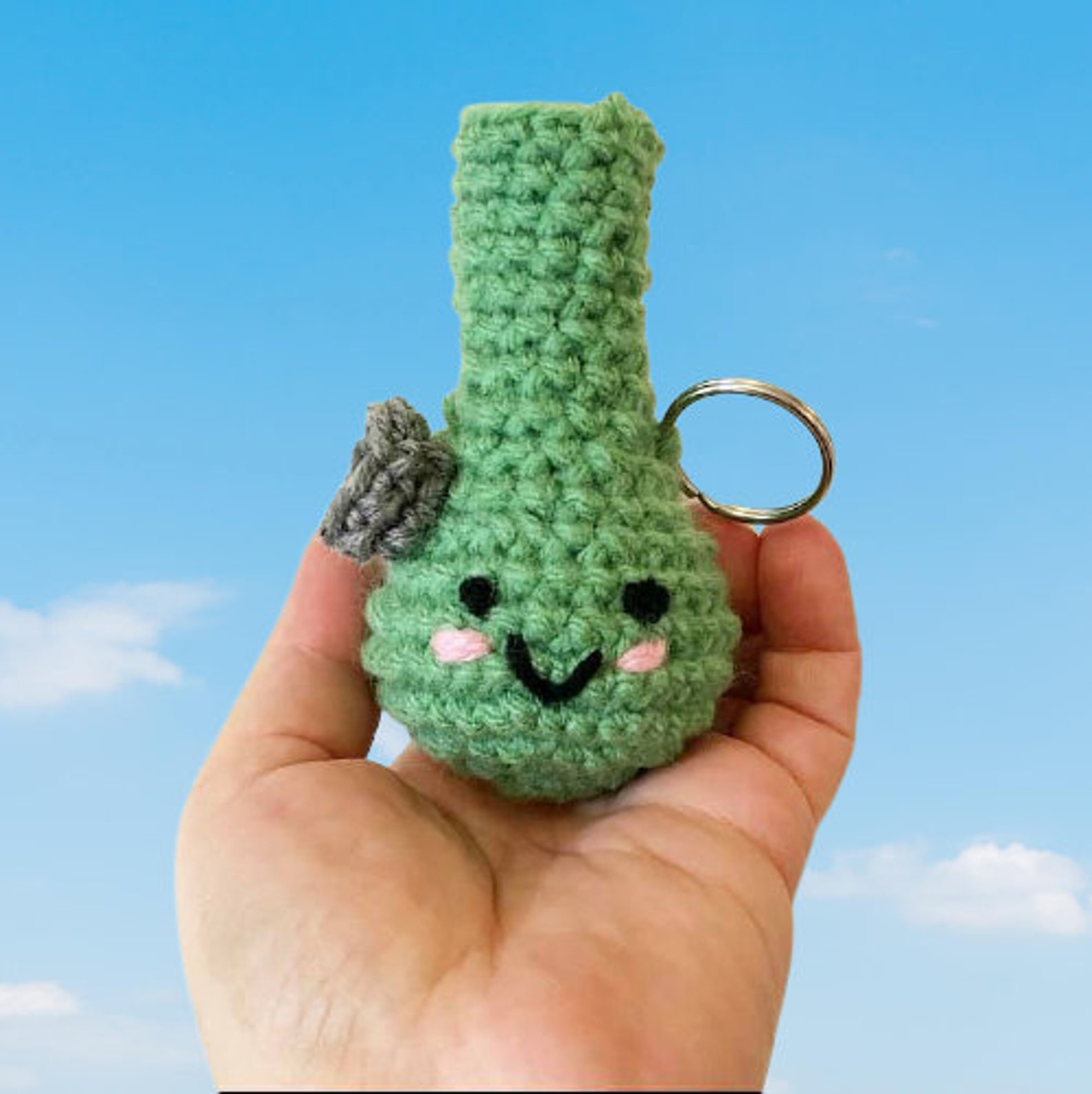 PATTERN: Crochet Happy Pipe Keychain - Etsy